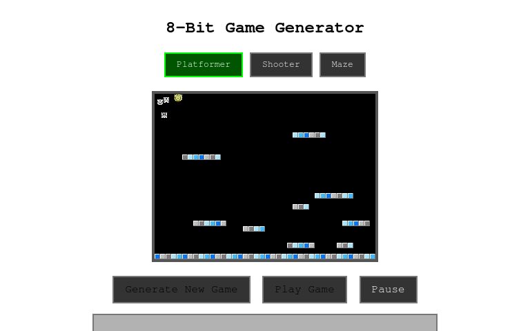 8-Bit Game Generator