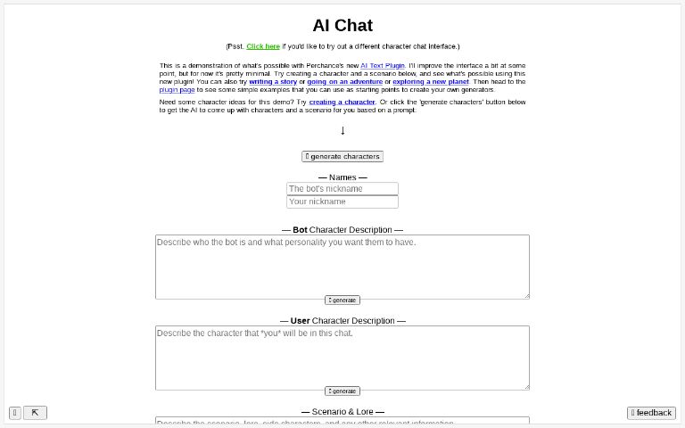 AI Chat & Roleplay (free, no sign-up, fast, unlimited)