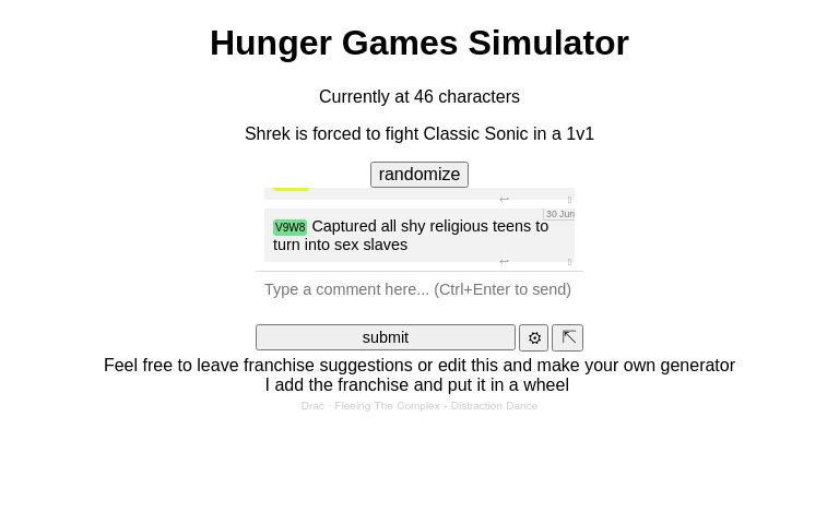 Random Character Generator