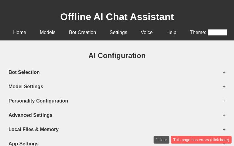 Offline AI Chat Assistant