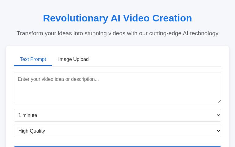 Revolutionary AI Video Creation ― Perchance Generator
