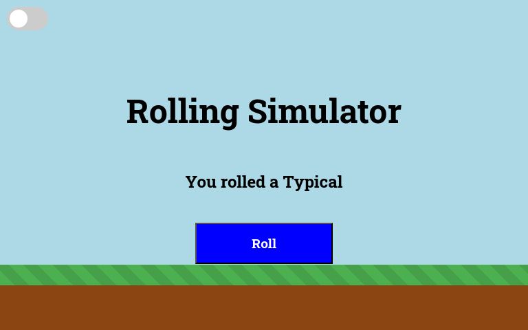 Rolling Simulator ― Perchance Generator