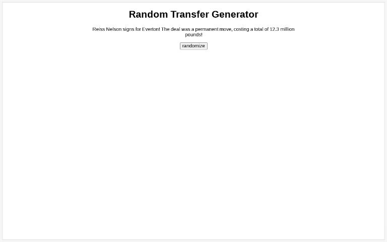 Random Transfer Generator