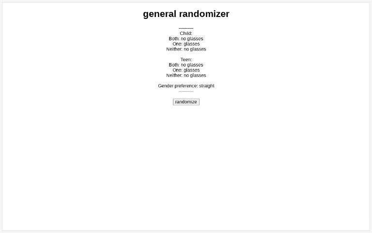 general randomizer