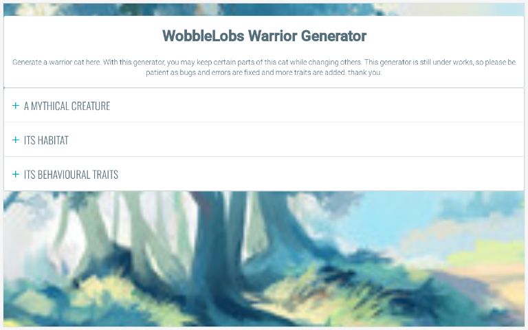 WobbleLobs Warrior Generator