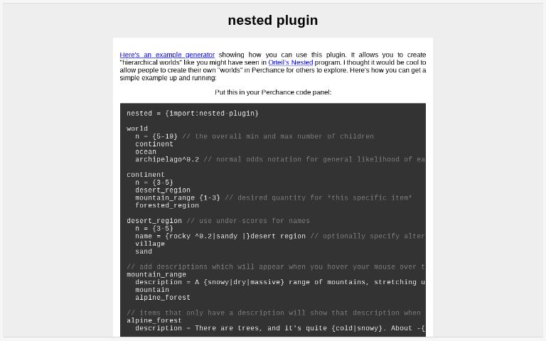 nested plugin