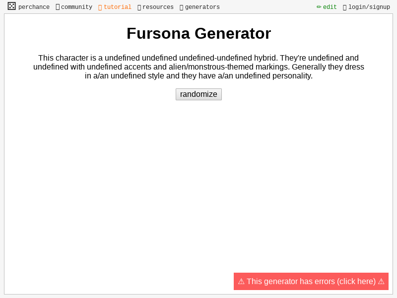 Fursona Generator