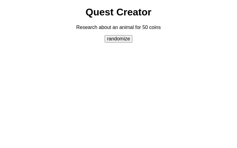 Quest Creator ― Perchance Generator