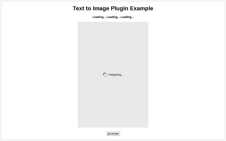 Text to Image Plugin Example