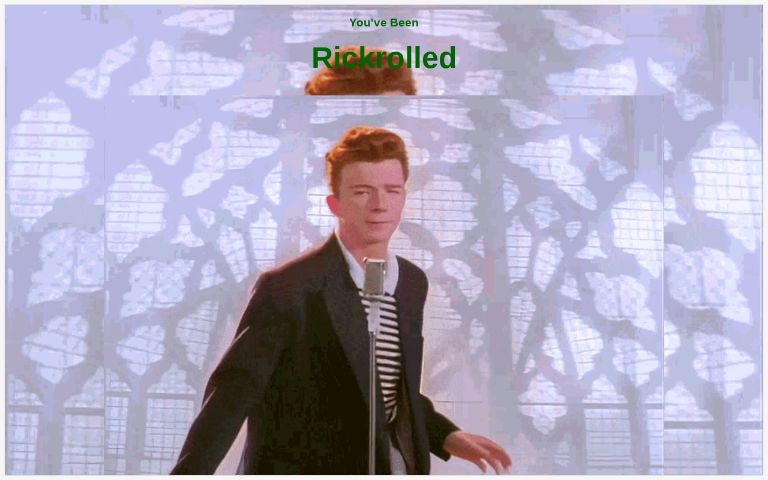Rickrolled ― Perchance Generator