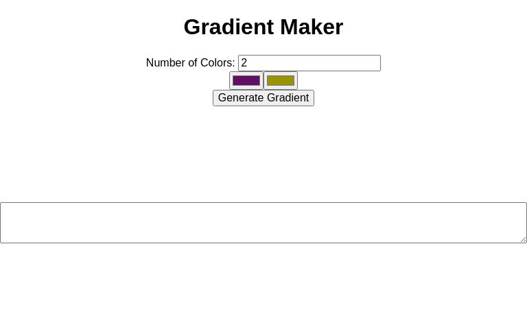 Gradient Maker ― Perchance Generator