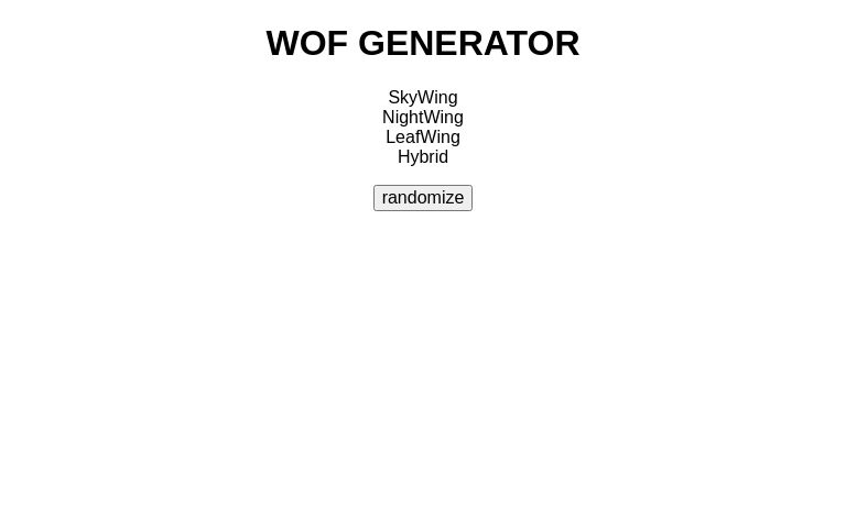 WOF GENERATOR