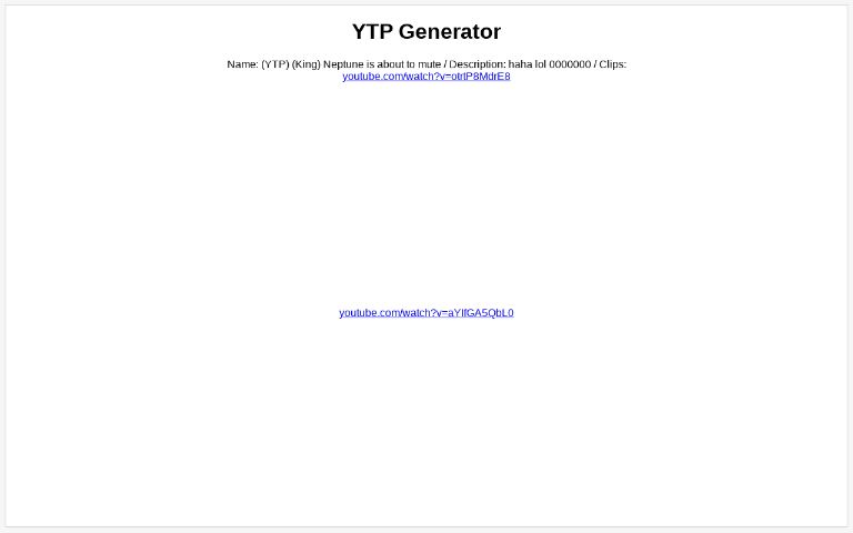 YTP Generator
