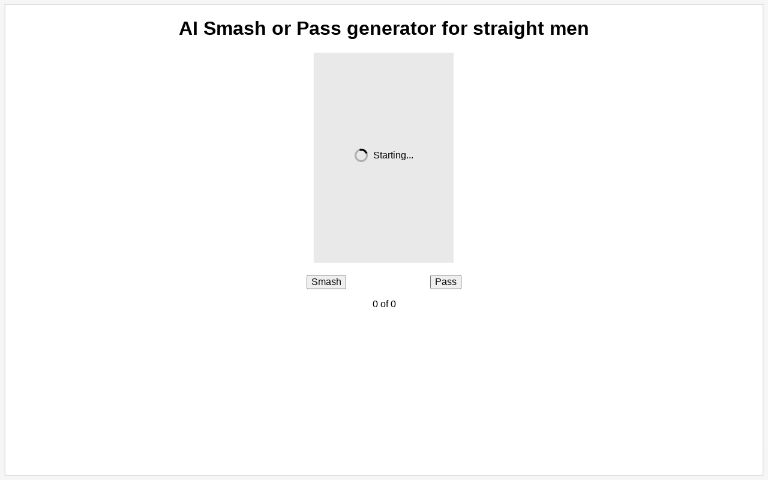 Ai Smash Or Pass Generator For Straight Men