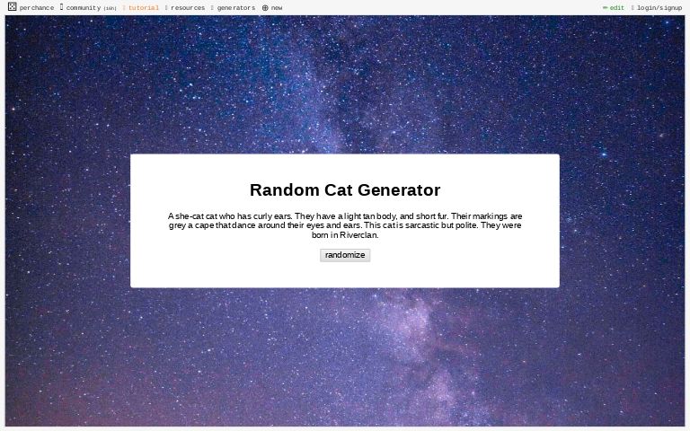 Random Cat Generator