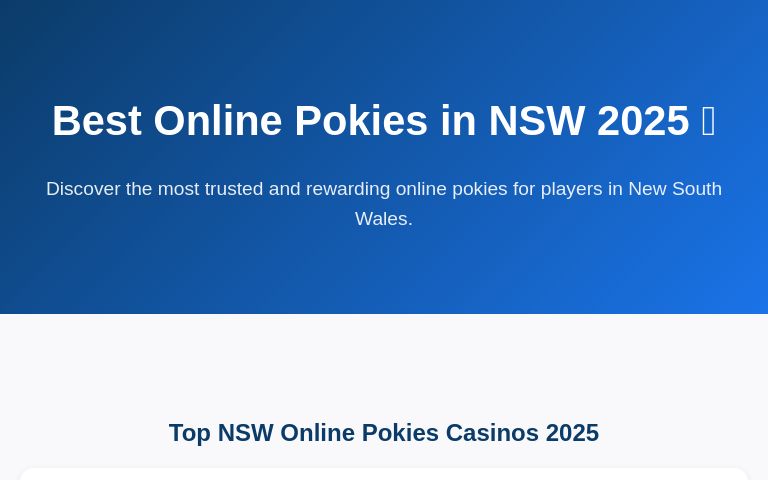 Best Online Pokies in NSW 2025 🎰 ― Perchance Generator