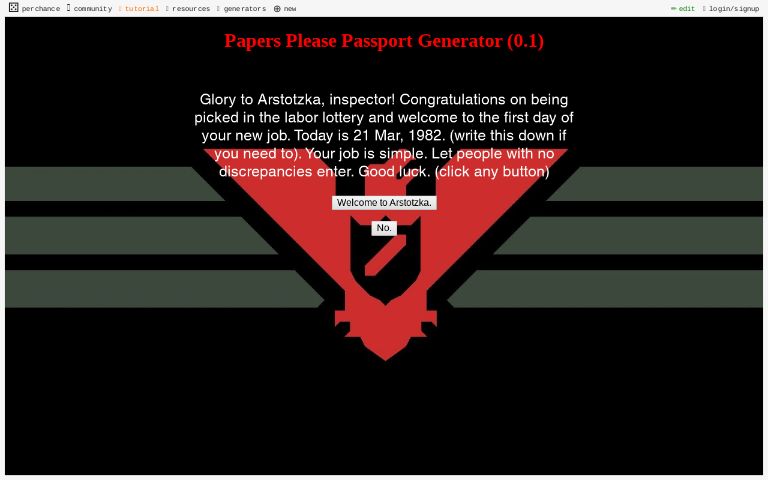 Papers Please Passport Generator (0.1)