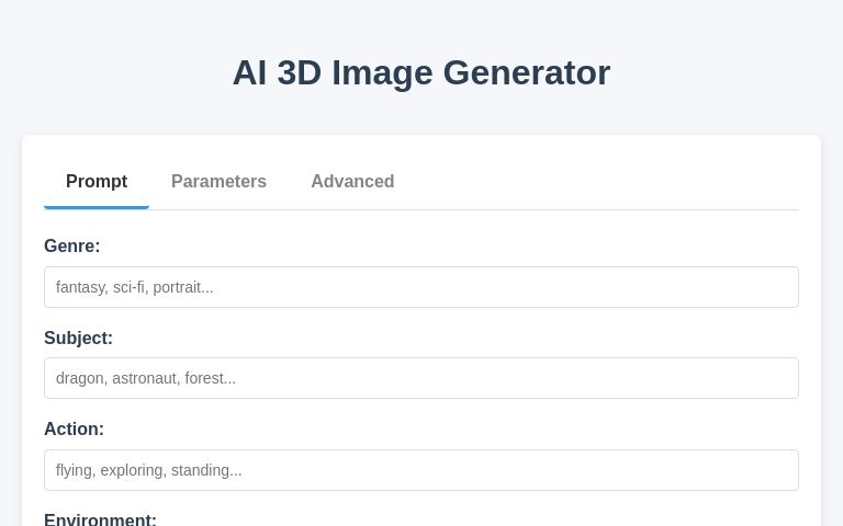 AI 3D Image Generator