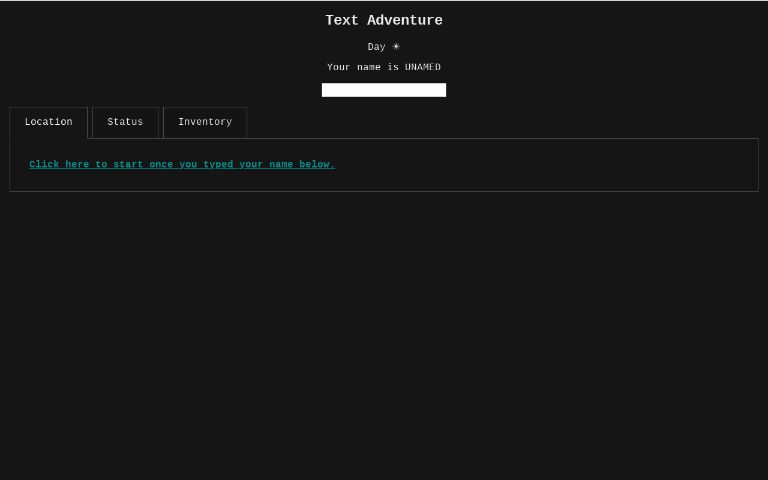 Text Adventure ― Perchance Generator