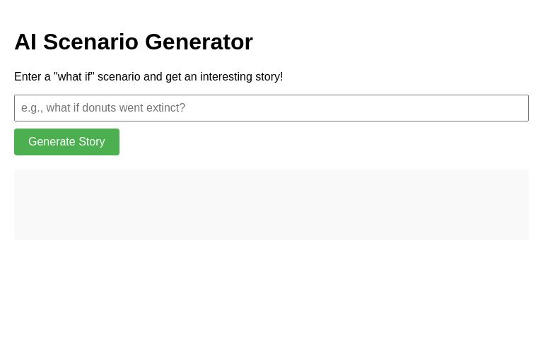 AI Scenario Generator