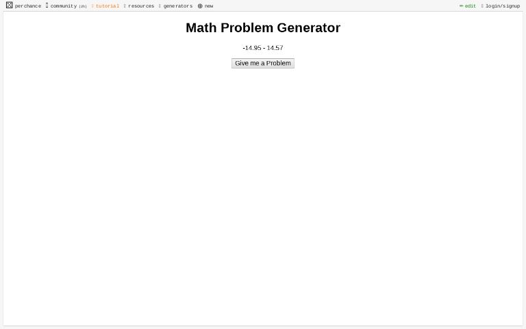 Math Problem Generator