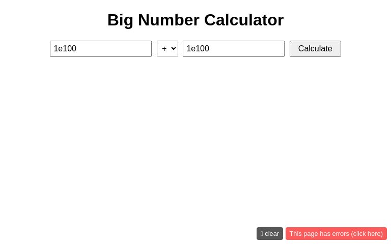 Big Number Calculator ― Perchance Generator