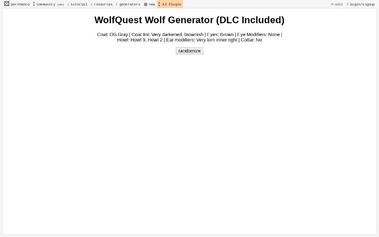 WolfQuest Wolf Generator (DLC Included)