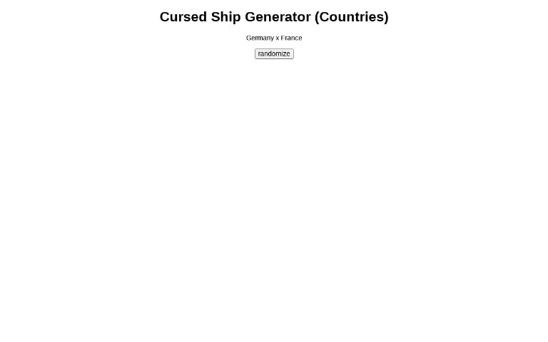 Cursed Ship Generator (Countries)