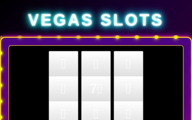 VEGAS SLOTS ― Perchance Generator