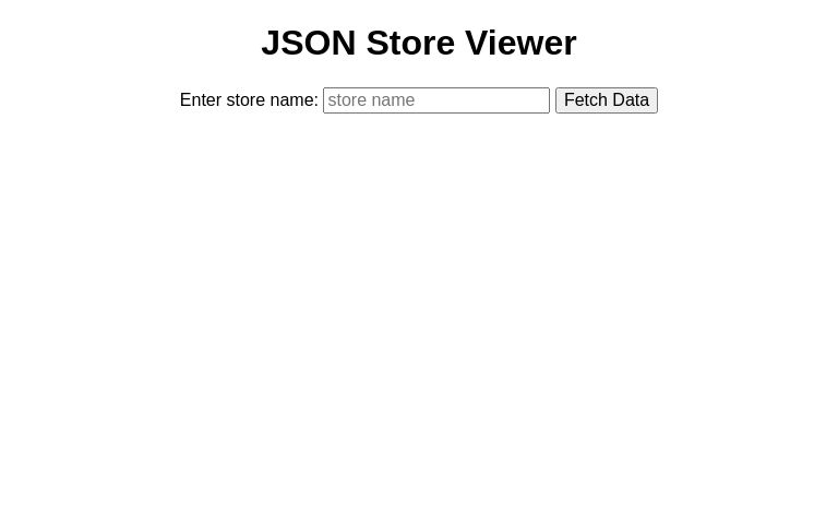JSON Store Viewer ― Perchance Generator