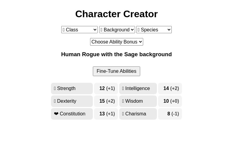 Character Creator ― Perchance Generator