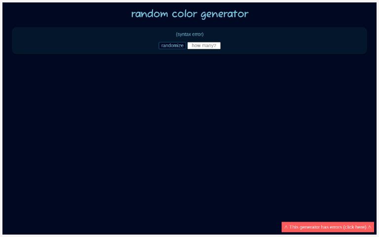 random color generator