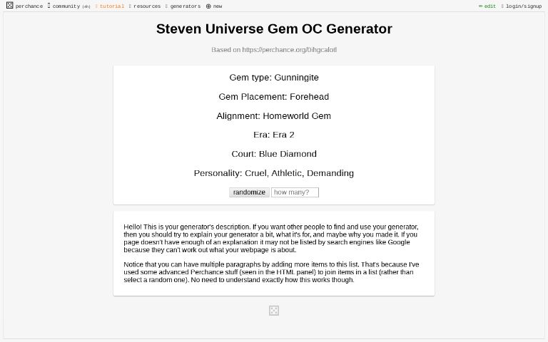 Steven Universe Gem OC Generator