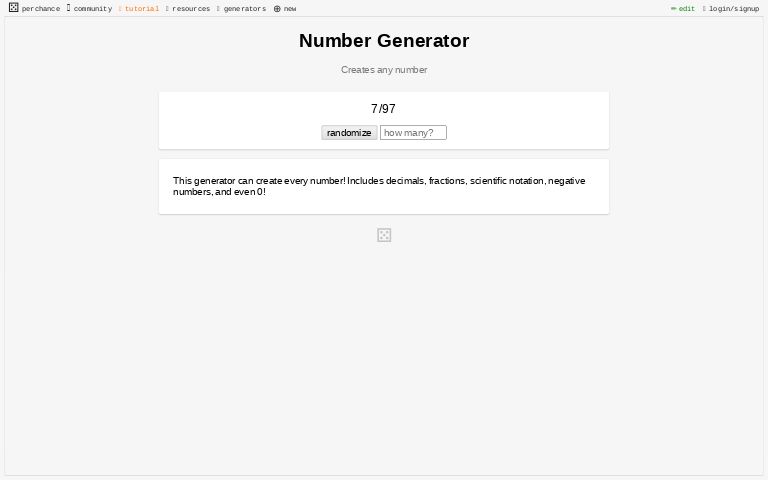 Number Generator