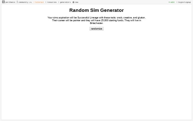 Random Sim Generator
