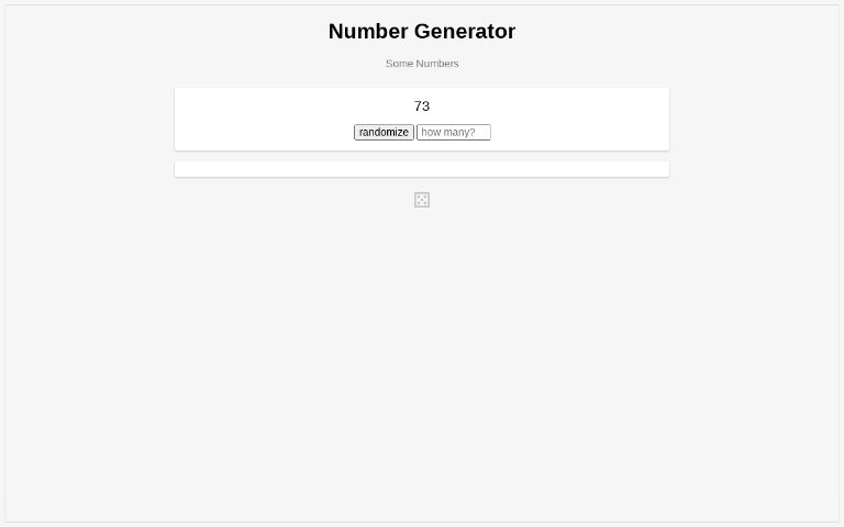 Number Generator