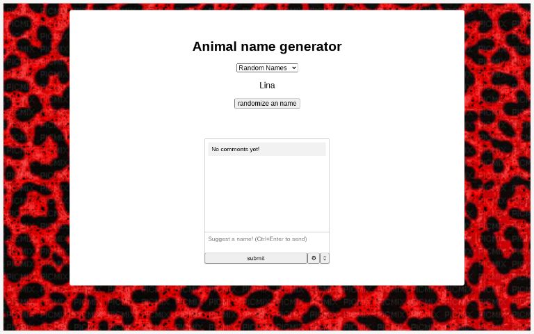 Animal name generator