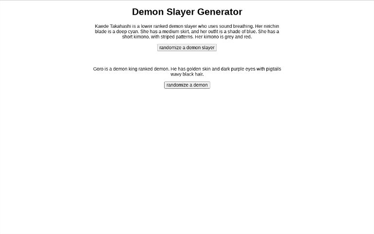 Demon Slayer Generator
