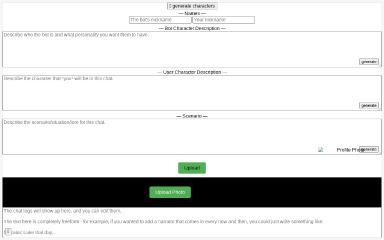 AI Character Chat (free, no sign-up, unlimited)