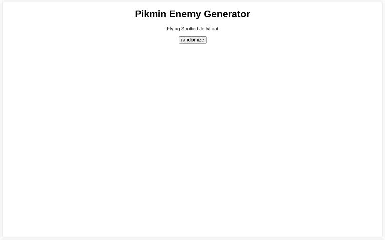 Pikmin Enemy Generator