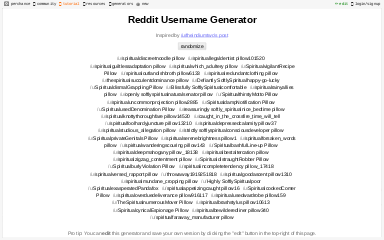 Reddit Username Generator