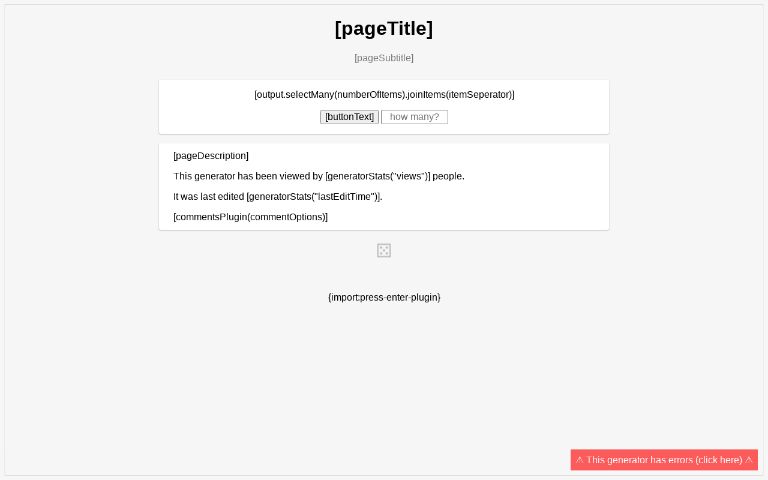 Random Ship Generator