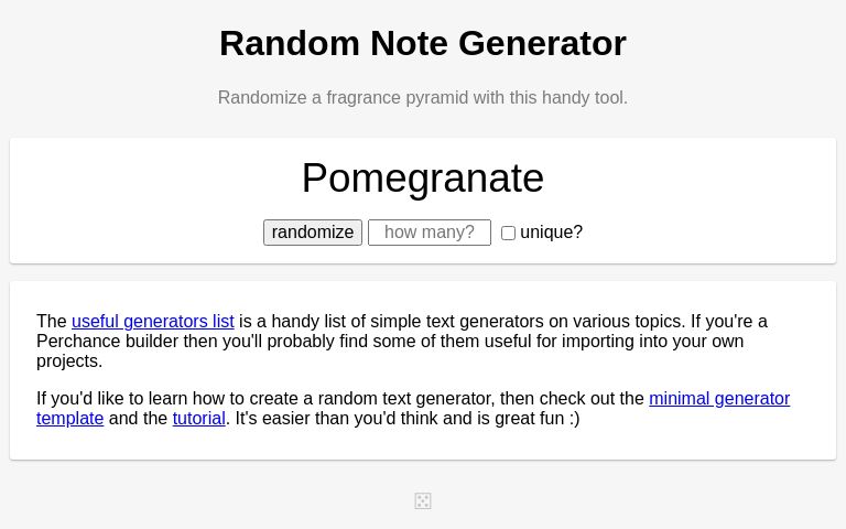 Random Note Generator