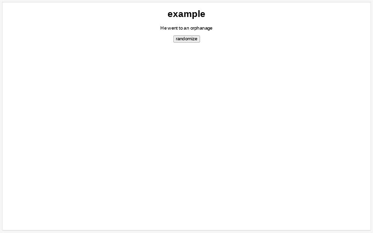 example ― Perchance Generator