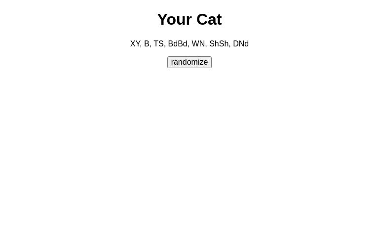 Your Cat ― Perchance Generator