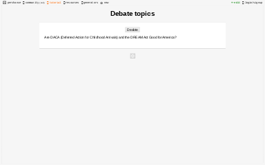 Debate topics ― Perchance Generator