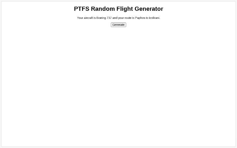 PTFS Random Flight Generator