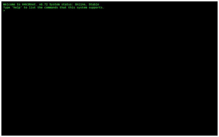 Interative Terminal Hacker Console ― Perchance Generator