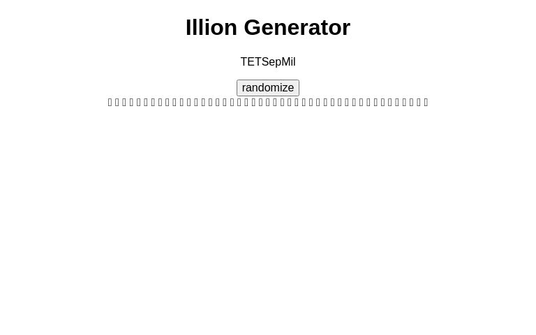Illion Generator