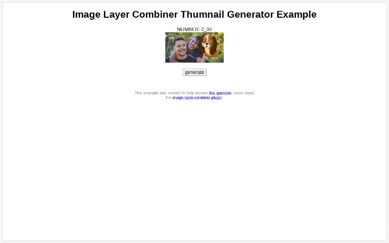 Image Layer Combiner Thumnail Generator Example